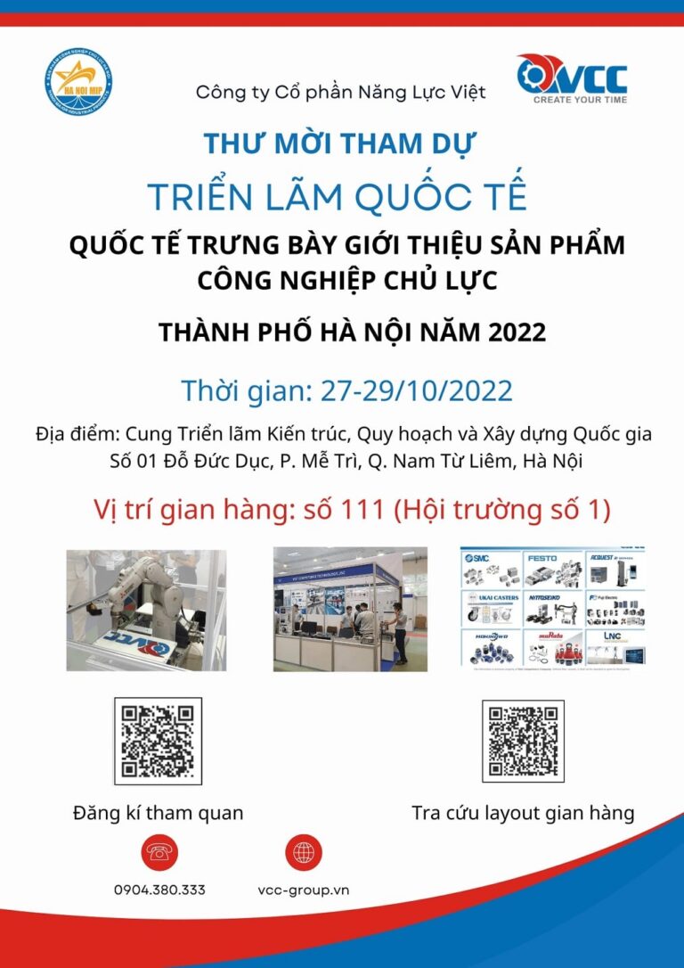 Thư mời Tham quan TRIỂN LÃM QUỐC TẾ TRƯNG BÀY GIỚI THIỆU SẢN PHẨM CÔNG ...